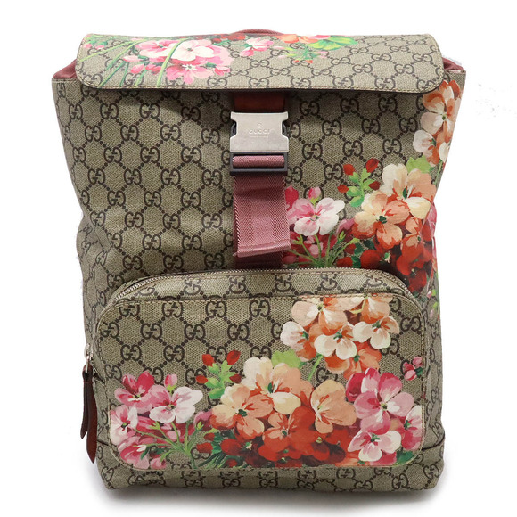 Gucci | Bags | Gucci Gg Blooms Supreme Backpack Floral Flower Beige ...